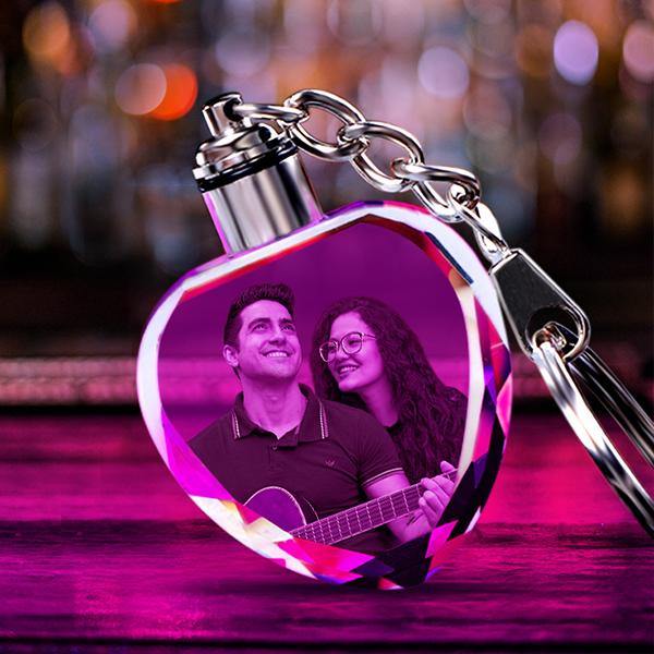 Laser Engraved Photo Keychain - Unique Executive Gifts