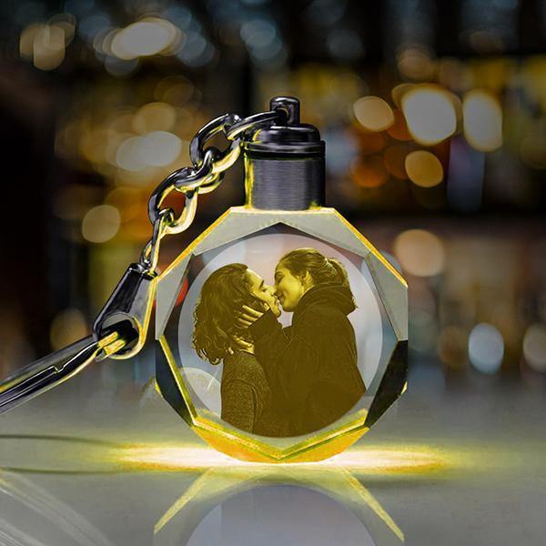 Laser Engraved Photo Keychain - Unique Executive Gifts