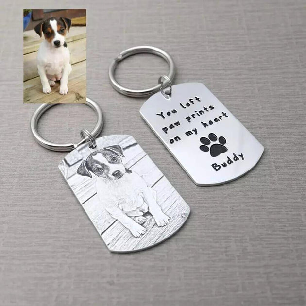 Pet Memorial keychain With Picture – Unique Executive Gifts