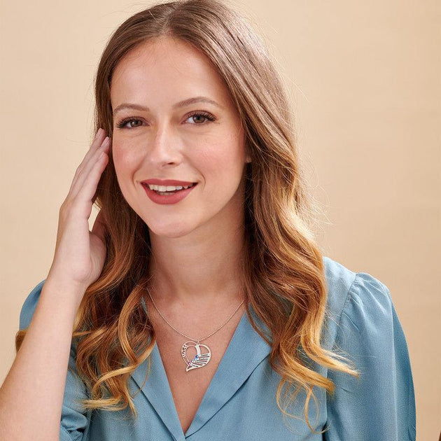 Engraved Heart Mother Birthstones Necklace - Unique Exec. Gifts ...